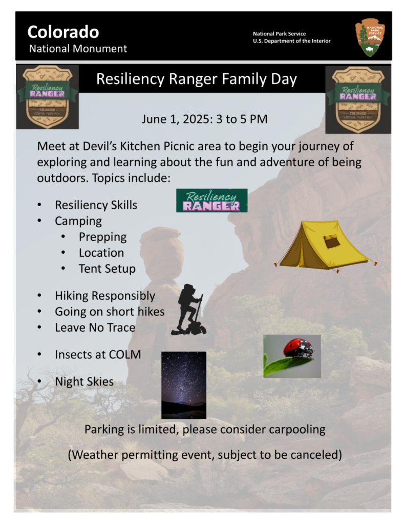 Resiliency Ranger Family Day - Colorado National Monument Association